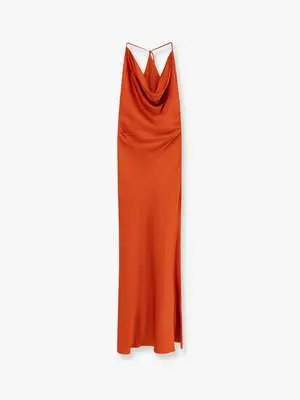 ACTUALEE Satin Long Dress