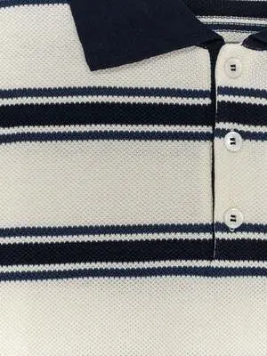 DUNST Striped Cotton Polo Shirt