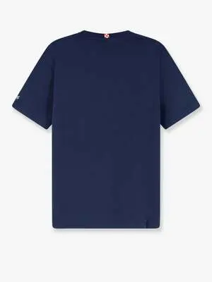 MC2 SAINT BARTH Portofino Cotton Tshirt With Embroidered Logo On The Front - Blue