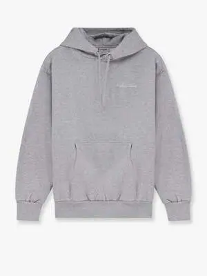 WALK IN PARIS Timeless Sweatshirt With Front Embroidered Logo - Grey