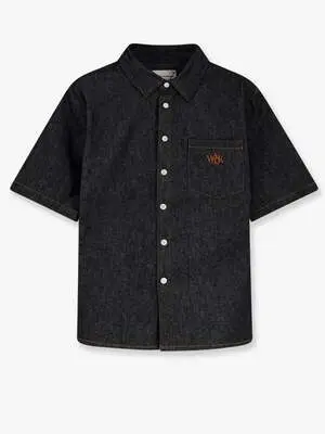 WALK IN PARIS Raw Denim Shirt - Blue