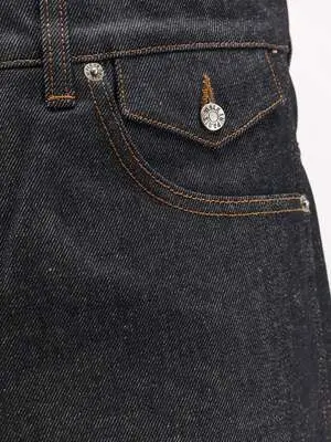 WALK IN PARIS Baggy Raw Denim Shorts