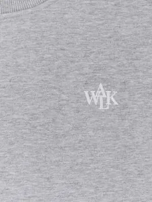 WALK IN PARIS Cotton Sweatshirt With Embroidered Logo