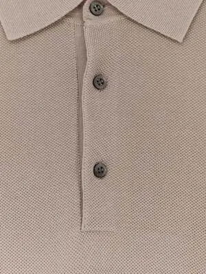 BRAMANI CASHMERE Cotton And Silk Blend Polo Shirt