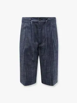HEVO Torre Lapillo Cotton Blend Trousers - Blue