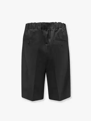 HEVO Torre Lapillo Cotton Pleated Shorts