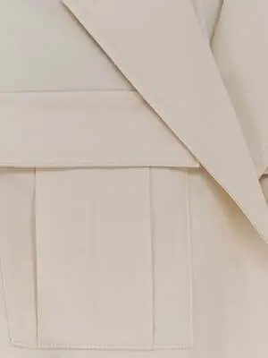 JOSEPH Diafa Sleeveless Cotton Linen Blazer - White