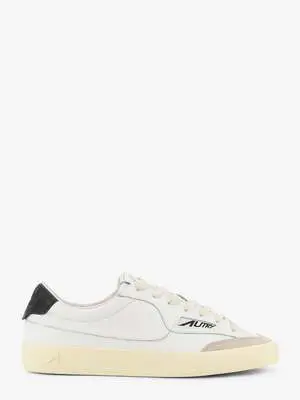 AUTRY Windscape Leather Sneakers With Suede Insert - White