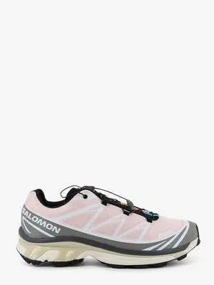 SALOMON Xt6 Technical Fabric Sneakers With Side Lettering Logo - Pink