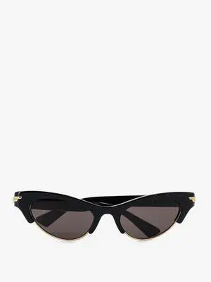 Bottega Veneta Angle Acetate Sunglasses - Black