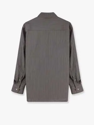 TONYWACK Striped Silk And Wool Blend Shirt