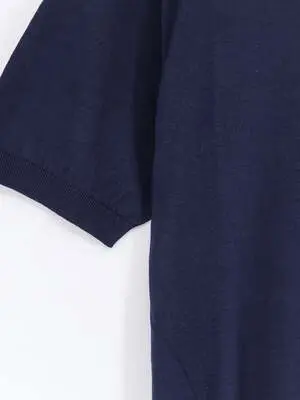 Alpha Studio Cotton And Silk Blend Polo Shirt
