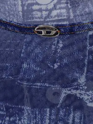 DIESEL® Kasia Tshirt With Denim Print