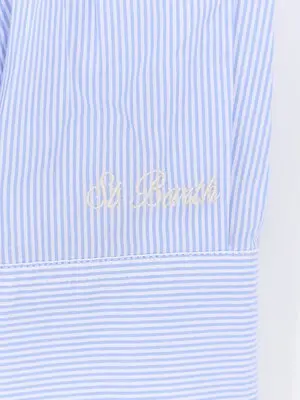 MC2 SAINT BARTH Cristal Cotton Shirt With Striped Pattern