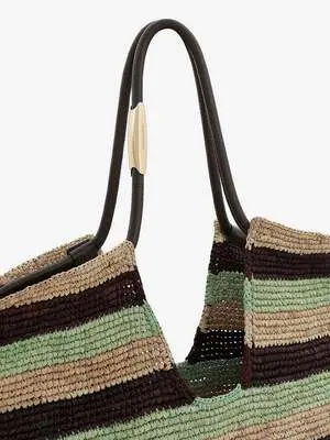 Zimmermann Golden Time Raffia Shoulder Bag With Fringe