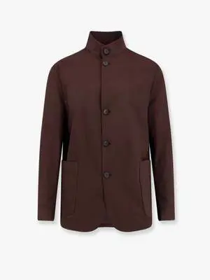 HEVO Casalvecchio Wool Blend Jacket - Brown