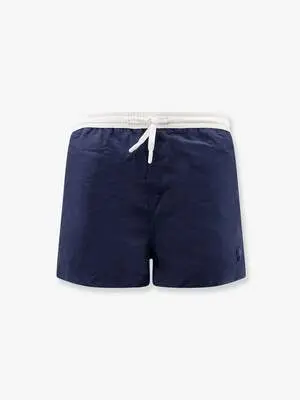 Ami Nylon Swim Shorts With Tone-on-tone Logo