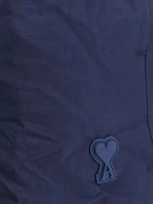 Ami Nylon Swim Shorts With Tone-on-tone Logo