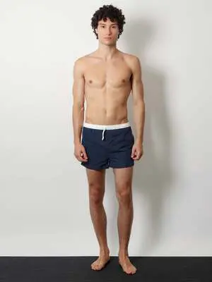 AMI Paris Nylon Swim Shorts With Tone-on-tone Logo