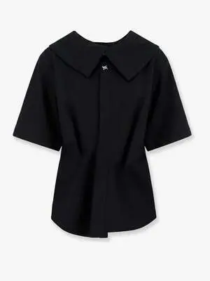 Bottega Veneta Compact Cotton Canvas Shirt With Square Knot Buttons