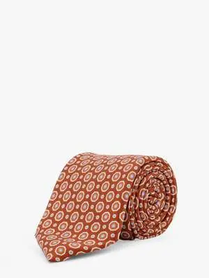 NUGNES 1920 Silk Tie - Brown
