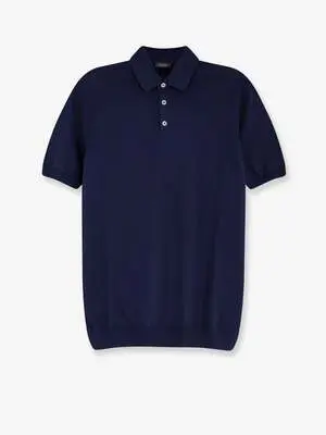 NUGNES 1920 Cotton Polo Shirt - Blue