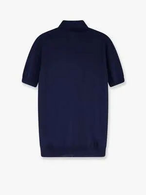 NUGNES 1920 Cotton Polo Shirt - Blue