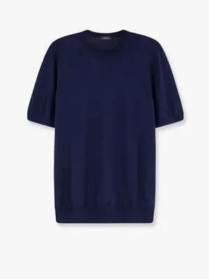 NUGNES 1920 Cotton Sweater - Blue