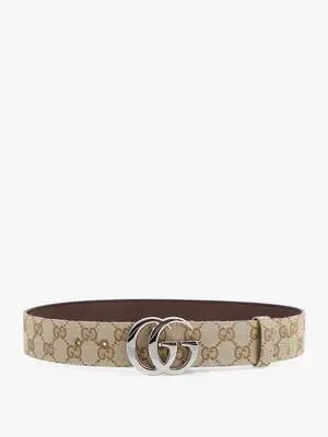 Gucci Gg Fabric Belt - Beige