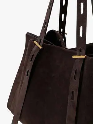 MINOBOSSI Paula Suede Shoulder Bag