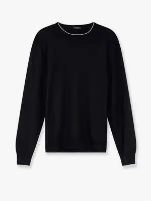 NUGNES 1920 Cotton Sweater - Black