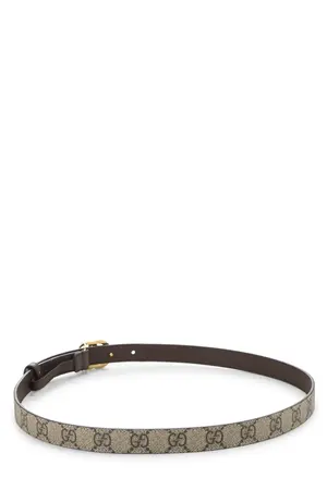 Gucci Gg Supreme Marmont Belt - Beige