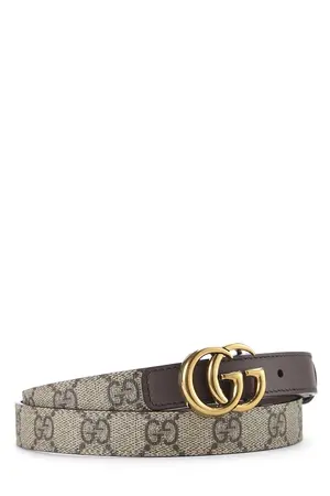Gucci Gg Supreme Canvas Marmont Belt 85