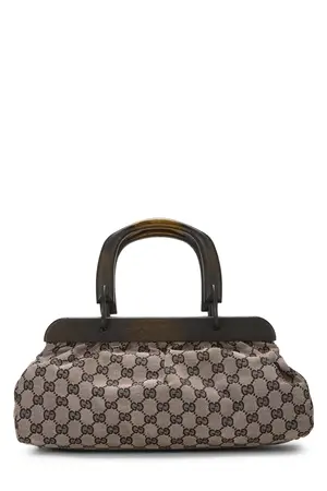 Gucci Gg Wooden Top Handle Bag