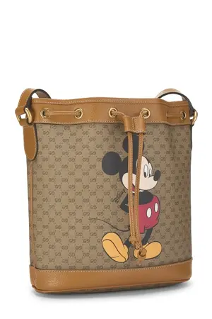 Gucci X Disney Mickey Mouse Gg Supreme Bucket Bag