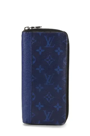 LOUIS VUITTON Taigarama Zippy Vertical Wallet - Blue