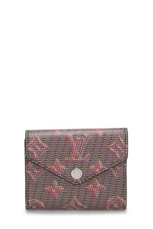 LOUIS VUITTON Multicolor Pop Monogram Zoe Wallet