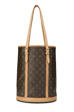 LOUIS VUITTON Monogram Canvas Bucket Bag - Brown