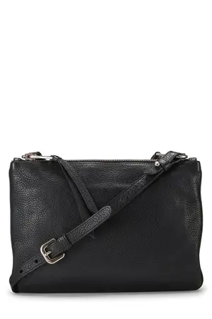 Prada Vitello Daino Double Zip Crossbody Bag