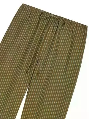 Staud Mateo Striped Straight-leg Trousers