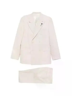 LARDINI Flower-pin Double-breasted Suit