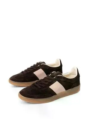 BOSS Suede Panelled Sneakers