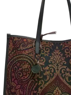 Etro Lovelter Leather Tote Bag - Red
