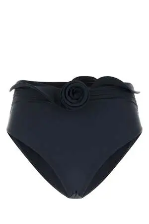 Magda Butrym Denim Stretch Nylon Bikini Bottom - Blue