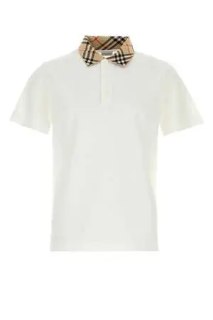 Burberry Piquet Polo Shirt - White