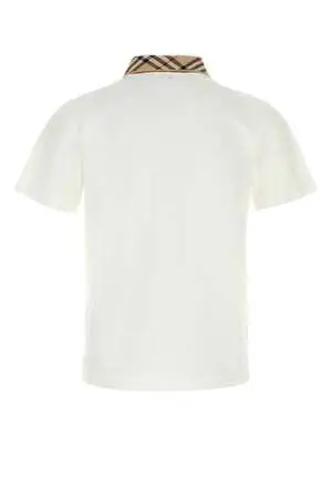 Burberry Piquet Polo Shirt - White