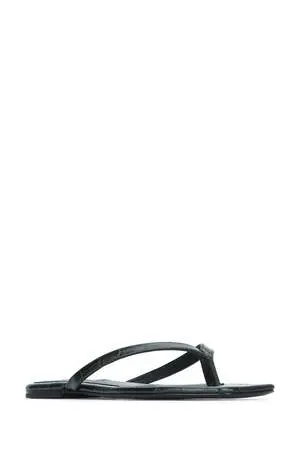 TOTEME Croco-embossed Flip Flops