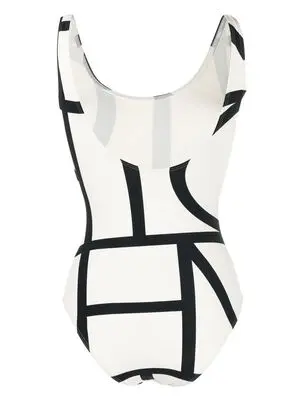 TOTEME Monogram One Piece Swimsuit - Multicolor