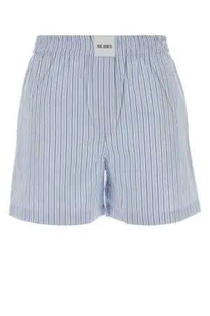 Attico Embroidered Poplin Shorts - Multicolor