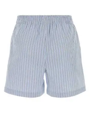 Attico Embroidered Poplin Shorts - Multicolor